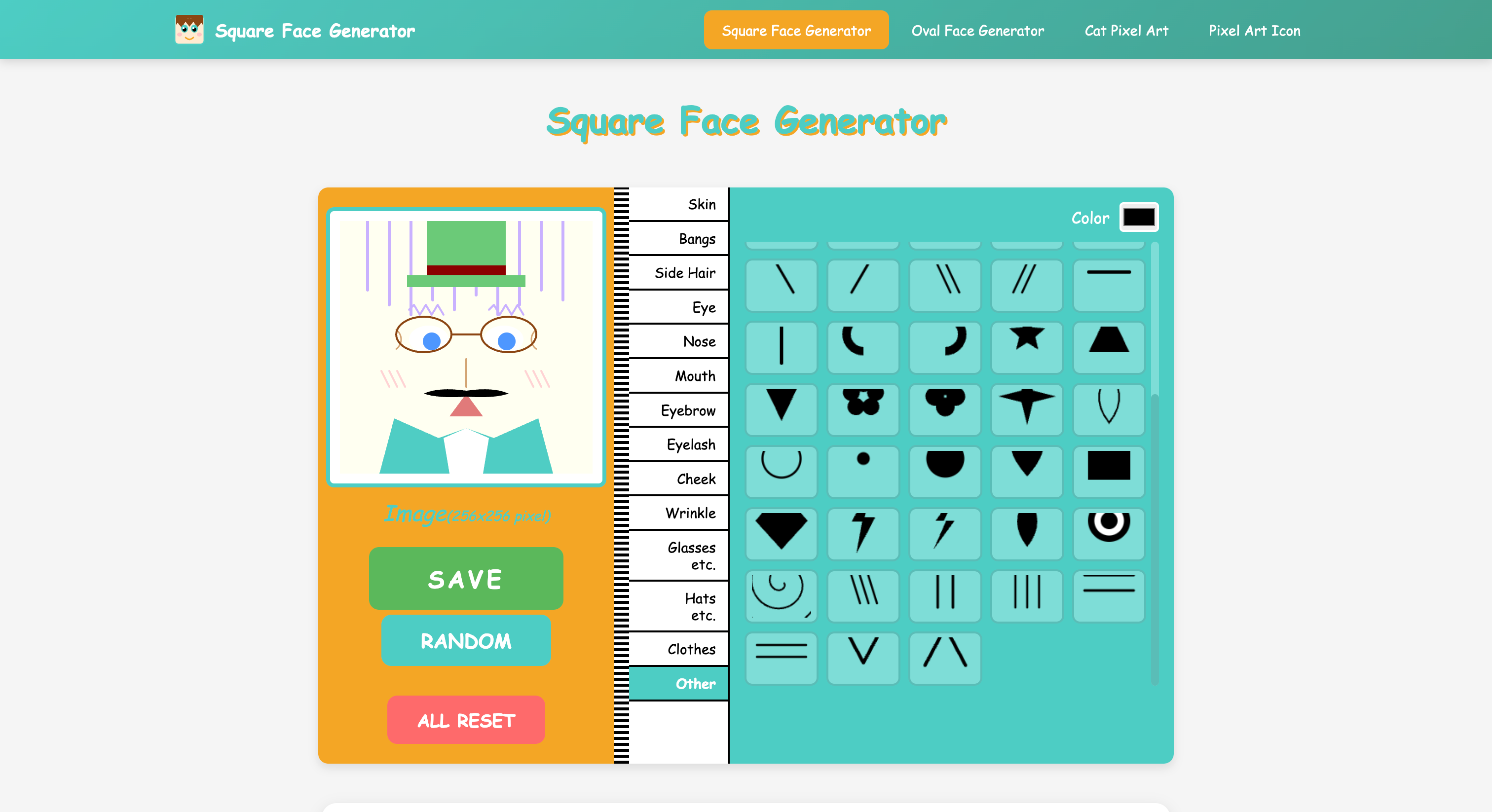 Oval Face Generator - Free Cute Pixel Avatar Maker Online